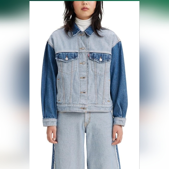 Levi's | Jackets & Coats | Levis Inside Out Twotoned 9s Trucker Jacket ...